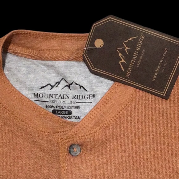 Mountain Ridge | Shirts | Nwt Mountain Ridge Explorer Life Henley Tee ...